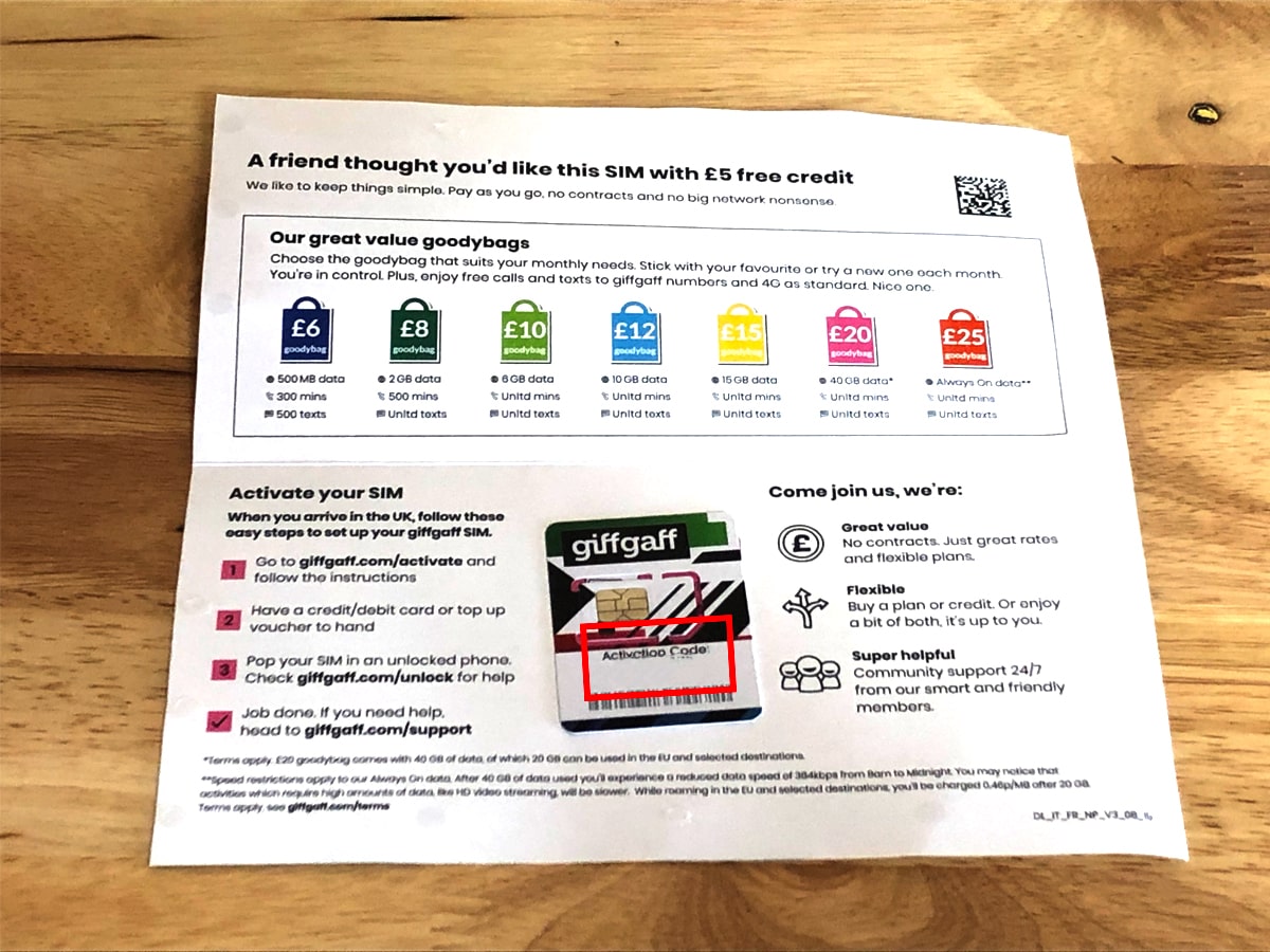 イギリス格安SIMは日本で購入可能なgiffgaffがオススメ。アクティベートとAPN設定方法 | MULTIPS